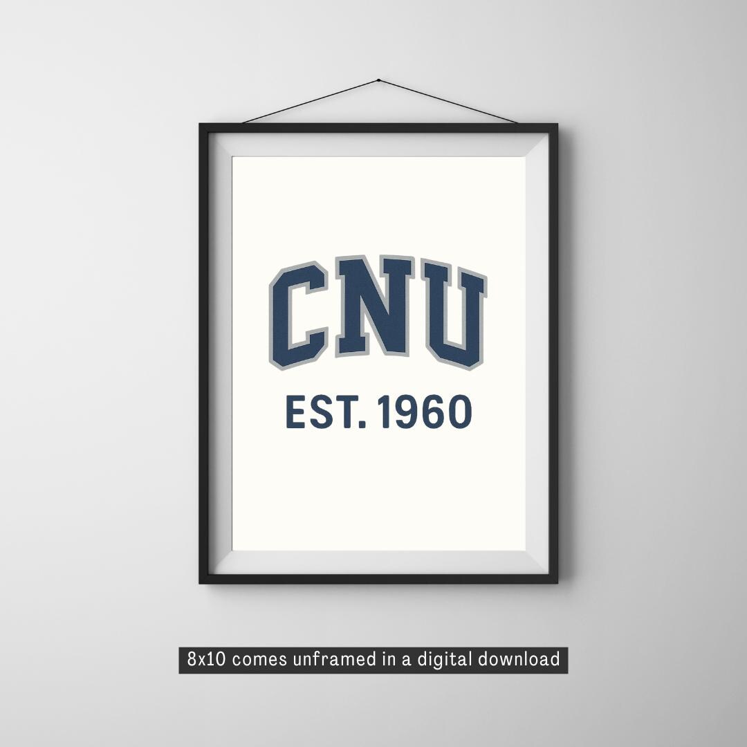 CNU Varsity Art, 8x10 Digital Download, Christopher Newport University ...