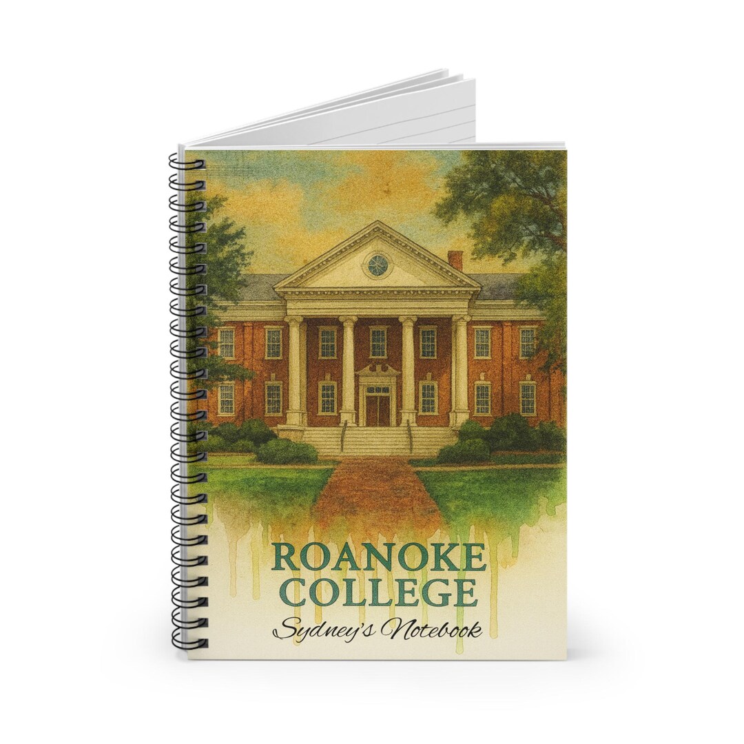 Personalized Roanoke College Notebook, Watercolor Art, Student Gift - Etsy