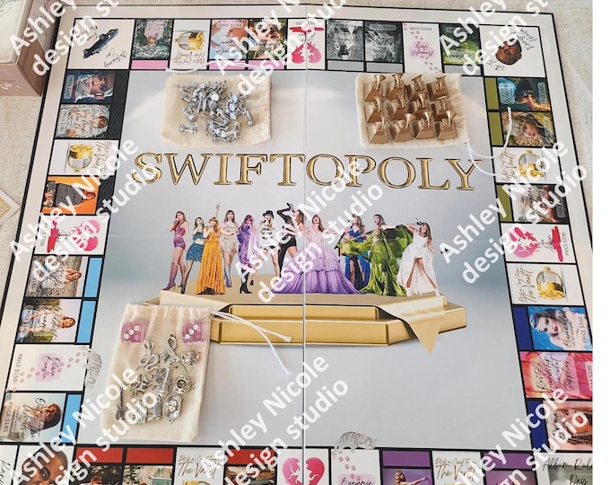 Swiftopoly Boardgame-taylor Swift Handmade Inspired Monopoly - Etsy