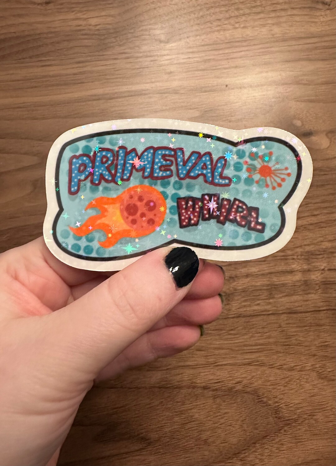 Primeval Whirl Vinyl Sticker Water Resistant for Journals, Scrap ...