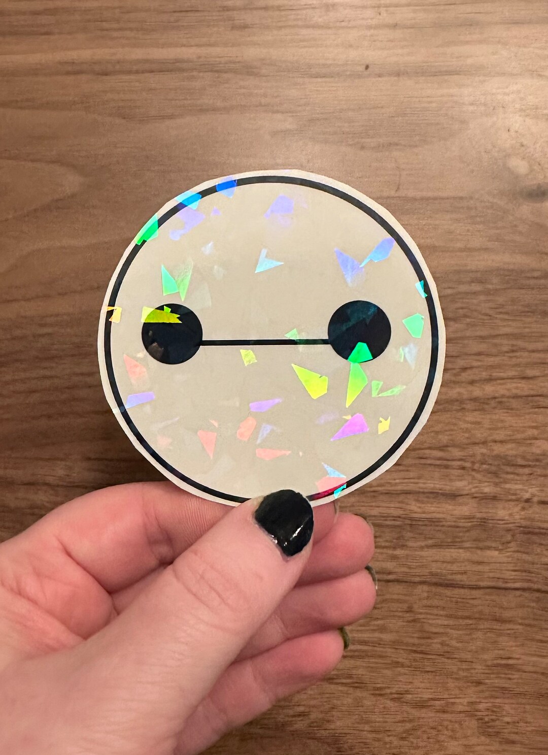 Baymax Round Face Vinyl Sticker Water Resistant for Journal - Etsy