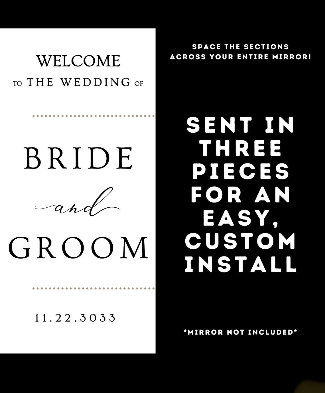 Wedding Welcome Sign Decals - Etsy