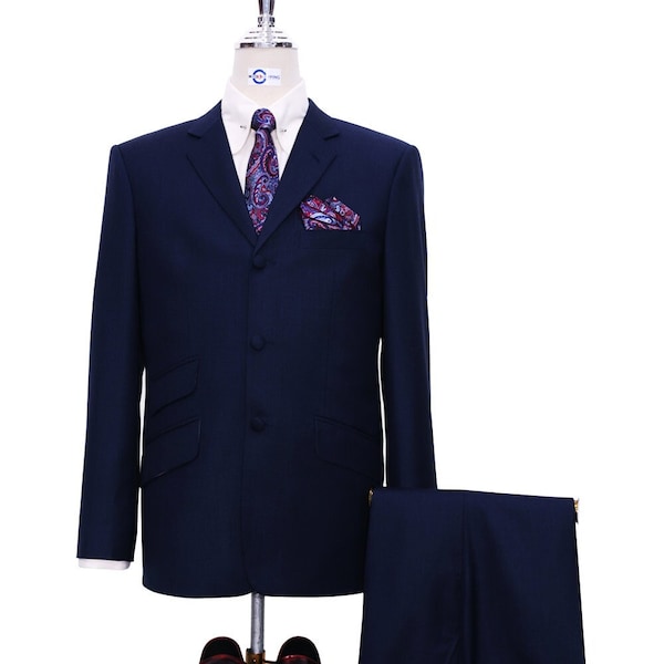 Blue 60s Mod Suit - Etsy