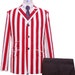 Boating Blazer | White and Red Stripe Jacket - Etsy