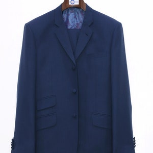 Mod Suit - Pale Navy Blue Suit - Etsy