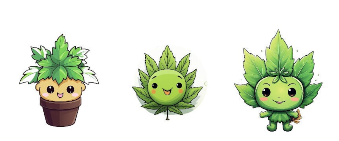 Pack of 3 Stickers, Cute 420 Stickers. THC Sticker Pack. - Etsy