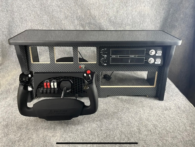 Flight Simulator Desktop Cockpit for Honeycomb Yoke Saitek Panels With ...