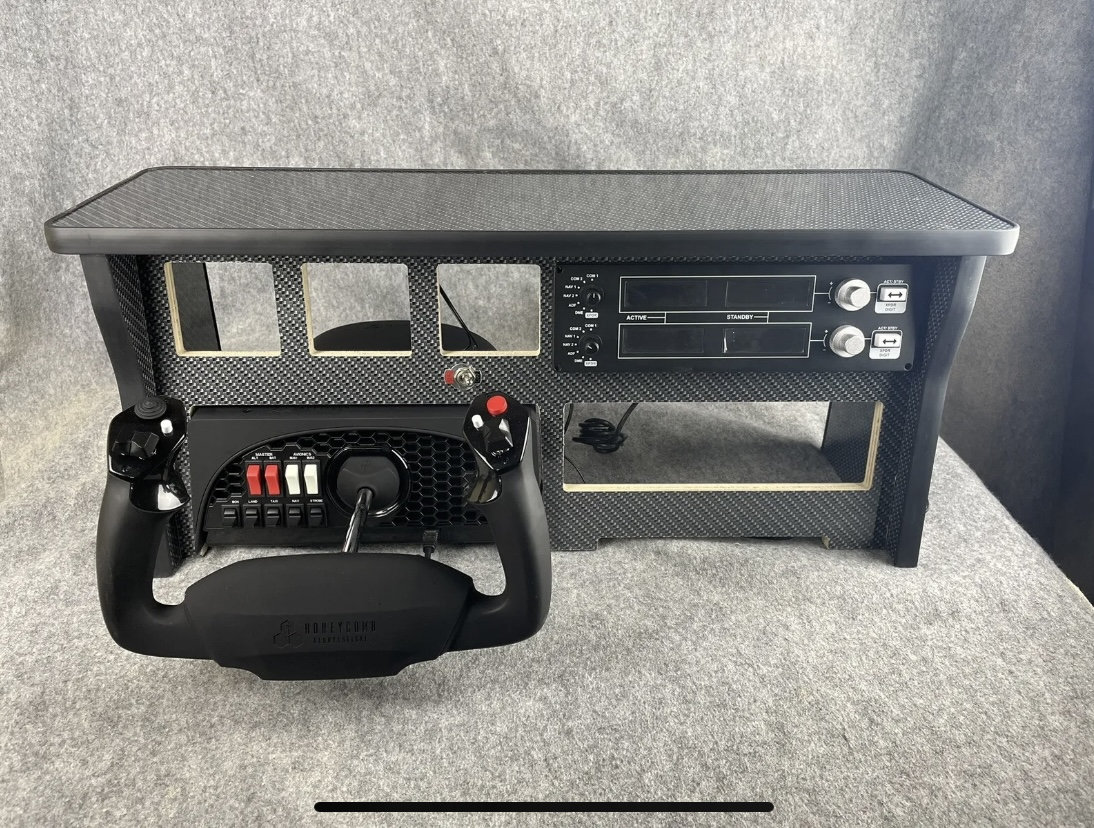 Flight Simulator Desktop Cockpit for Honeycomb Yoke Saitek Panels With ...