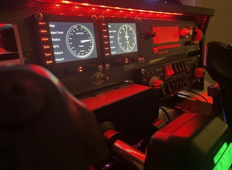 Saitek Pro Flight Simulator Desktop Cockpit Housing With LED Lights - Etsy