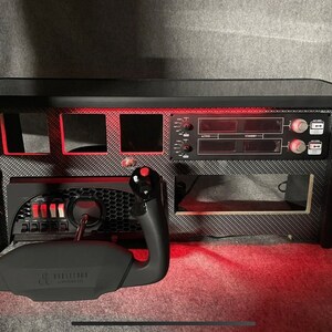 Flight Simulator Desktop Cockpit for Honeycomb Yoke Saitek Panels With ...
