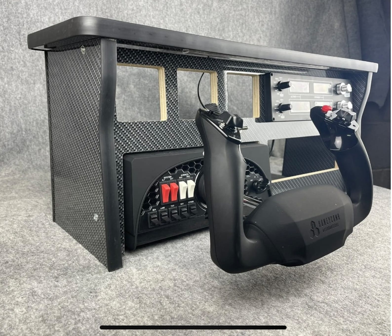 Flight Simulator Desktop Cockpit for Honeycomb Yoke Saitek Panels With ...