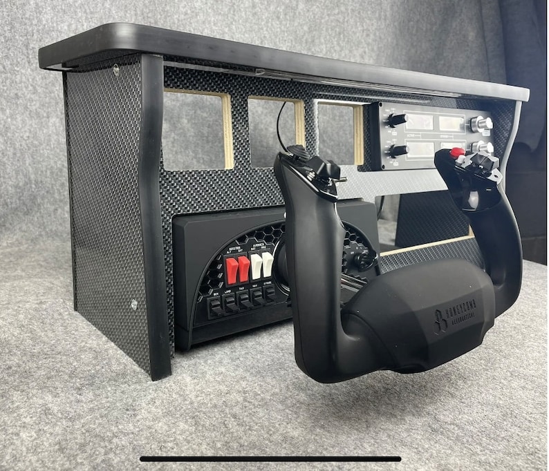 Flight Simulator Desktop Cockpit for Honeycomb Yoke Saitek Panels With ...