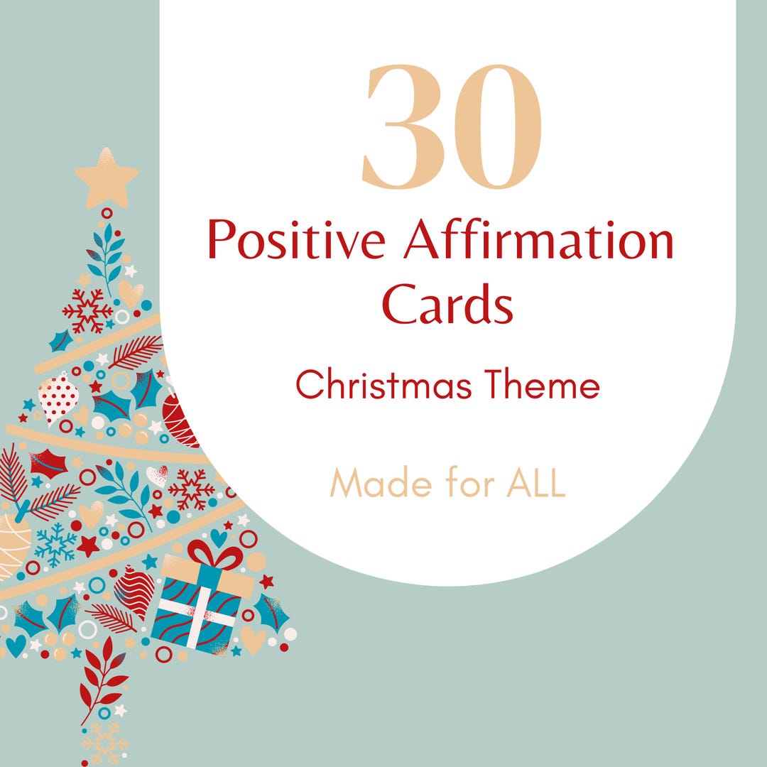 Positive Affirmation Cards, Christmas Season, Christmas Gifts, Daily ...