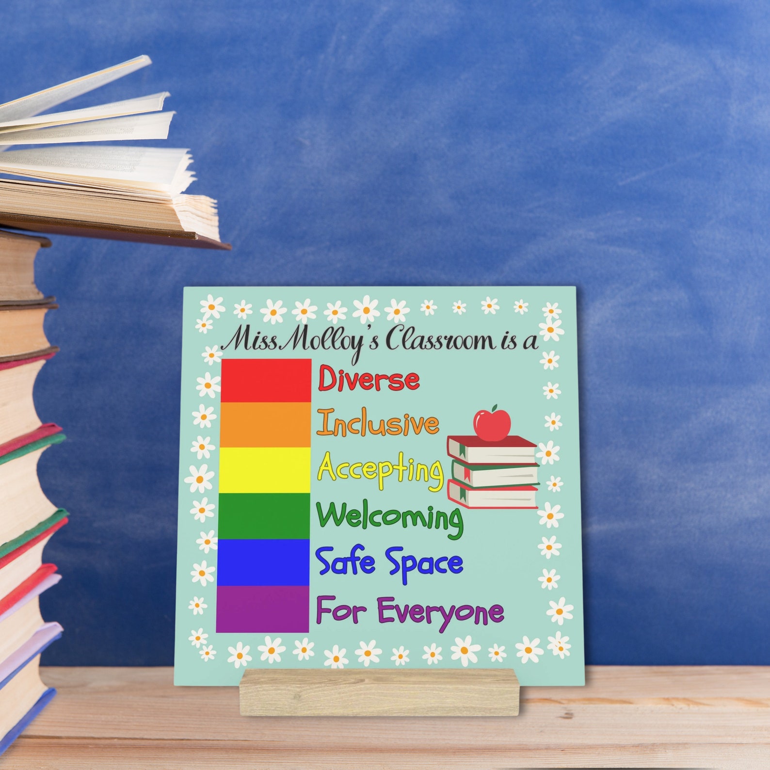 Everyone is Welcome Here Equality Poster With Stand Inclusion Poster ...