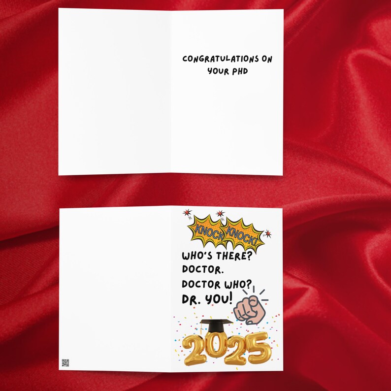 Funny New Doctor Graduation Card: 'doctor Who?' Phd Gift - Etsy
