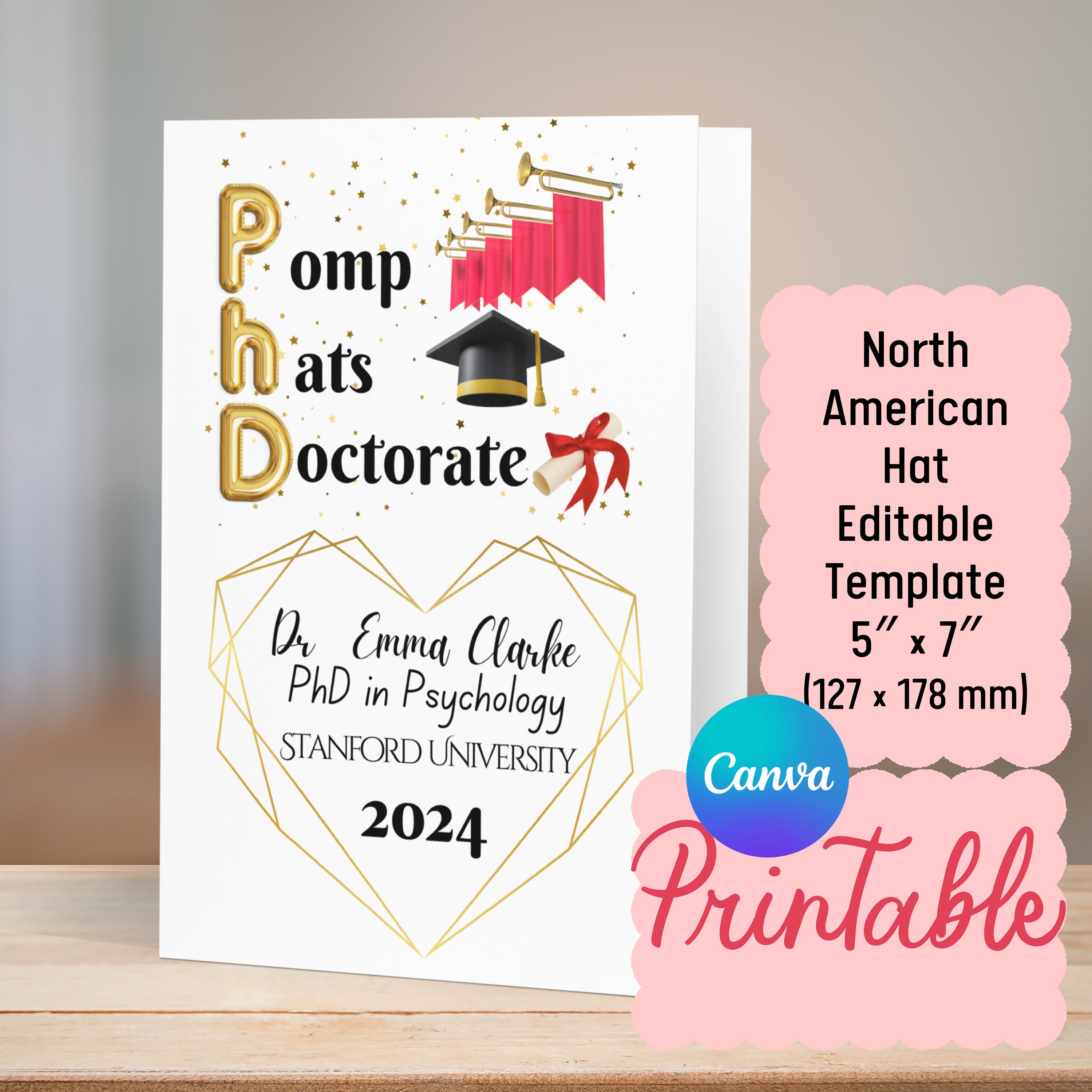 Phd Graduation Digital Download Card for Phd Graduation Instant ...
