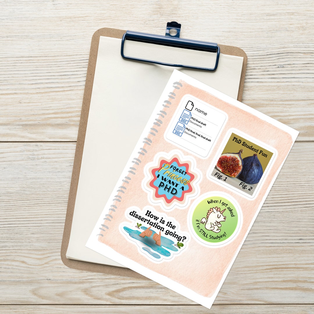 Phd Stickers for Phd Student Gift for New Phd Motivational Stickers for ...