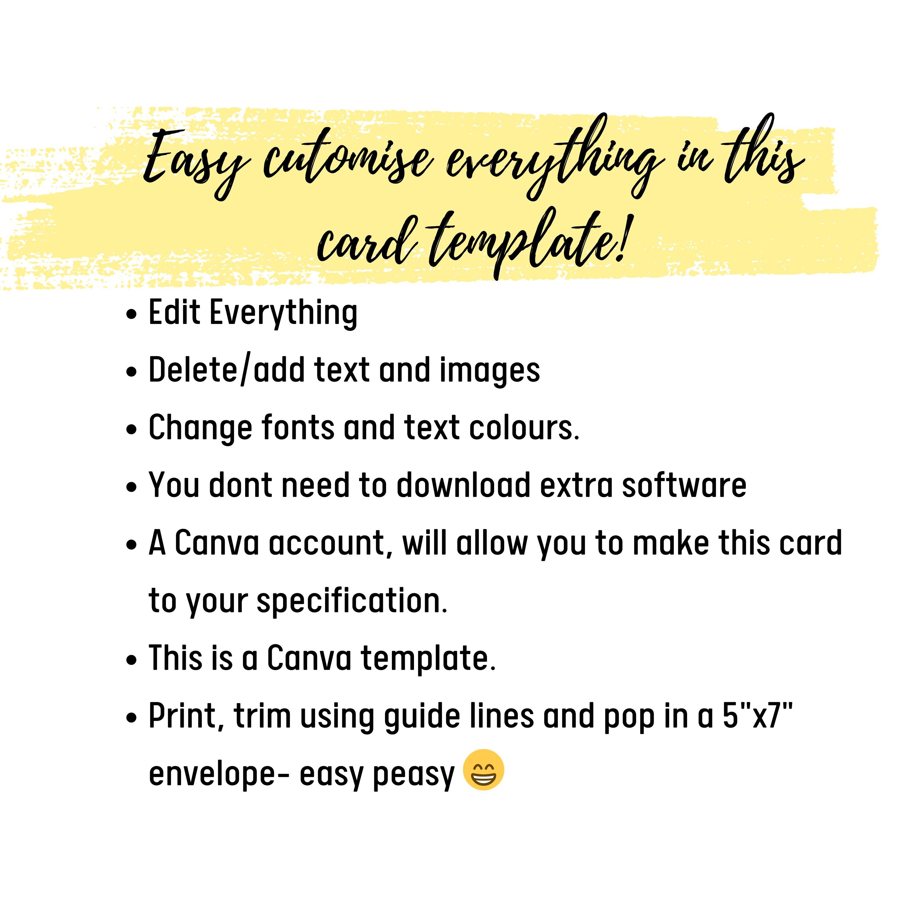 Printable Canva Template Personalized Winter Graduation Card, Winter ...