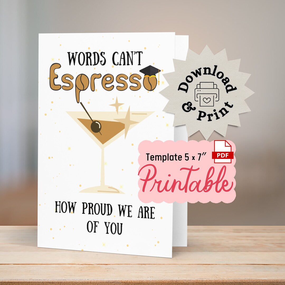 Printable Graduation Card PDF Graduation Card University Graduation Phd ...