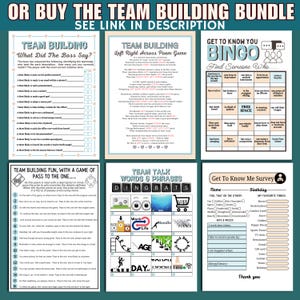 Printable Office Games Team Building Games Office Dingbats Get to Know ...