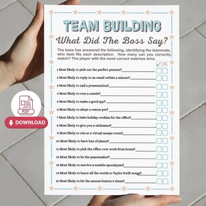 Team Building Games, How Well Do You Know Your Boss, How Well Do You ...