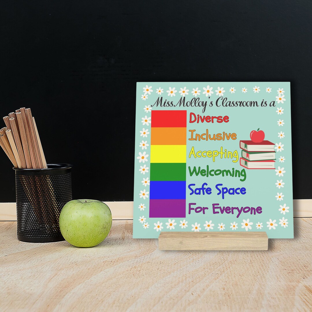 Everyone is Welcome Here Equality Poster With Stand Inclusion Poster ...