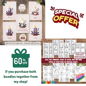 Printable Jesse Tree Ornaments, Jesse Tree Activity, Catholic Advent ...