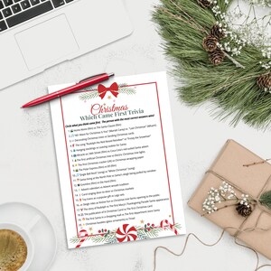 Printable Christmas Trivia Game: Family Holiday Quiz (PDF Download) - Etsy