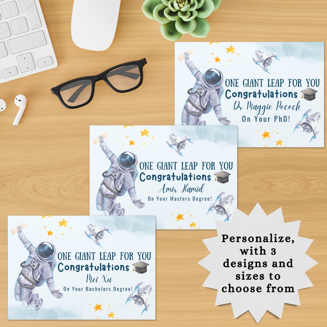 Phd Card for Doctor Graduation Card for Doctorate Graduate Dr Card ...