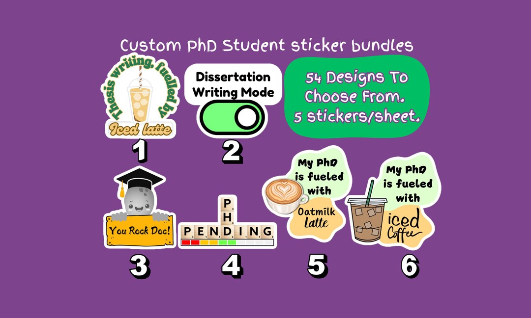 Phd Stickers, Cute Kawaii Stickers, Laptop Stickers, Water Bottle ...