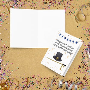 Finland Phd Graduation Card: Sword & Top Hat Congratulations - Etsy