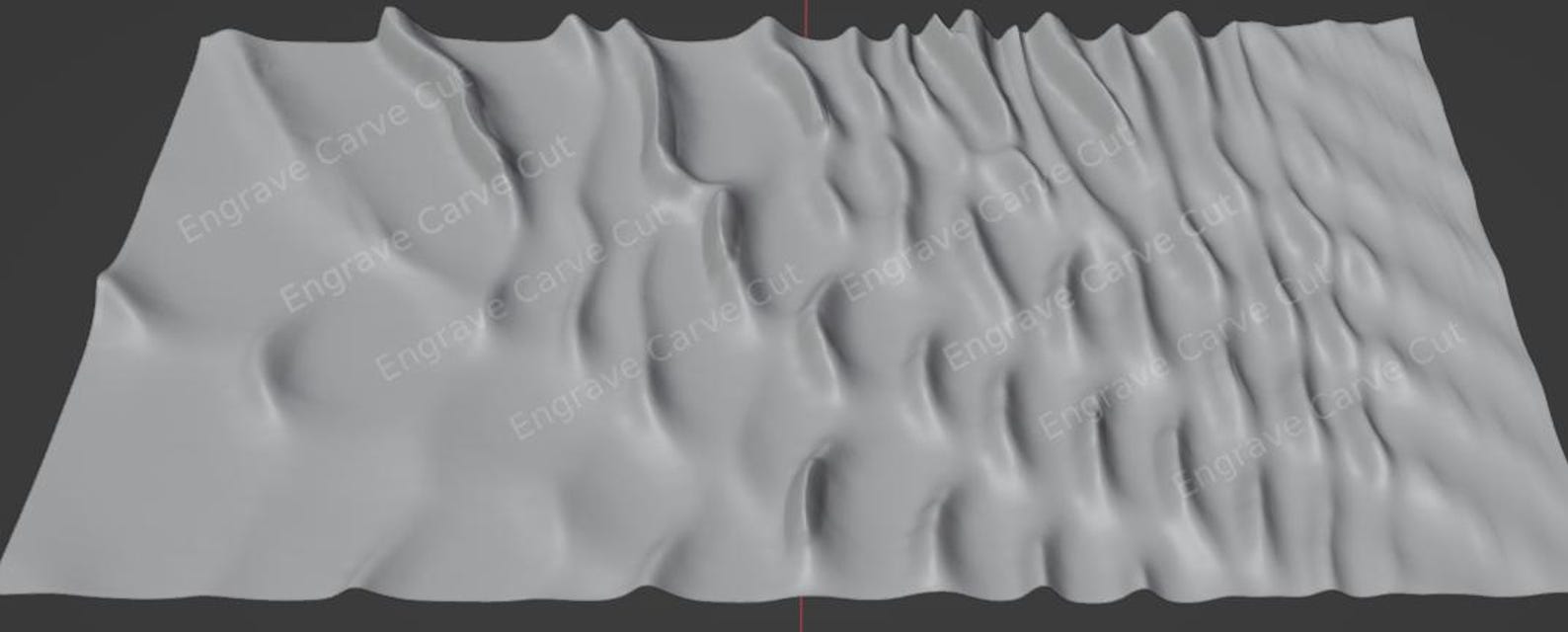 Abstract Waves Bas Relief STL File | CNC 3D Model - Etsy