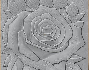 Abstract Waves Bas Relief STL File for CNC | Modern 3D Model for ...