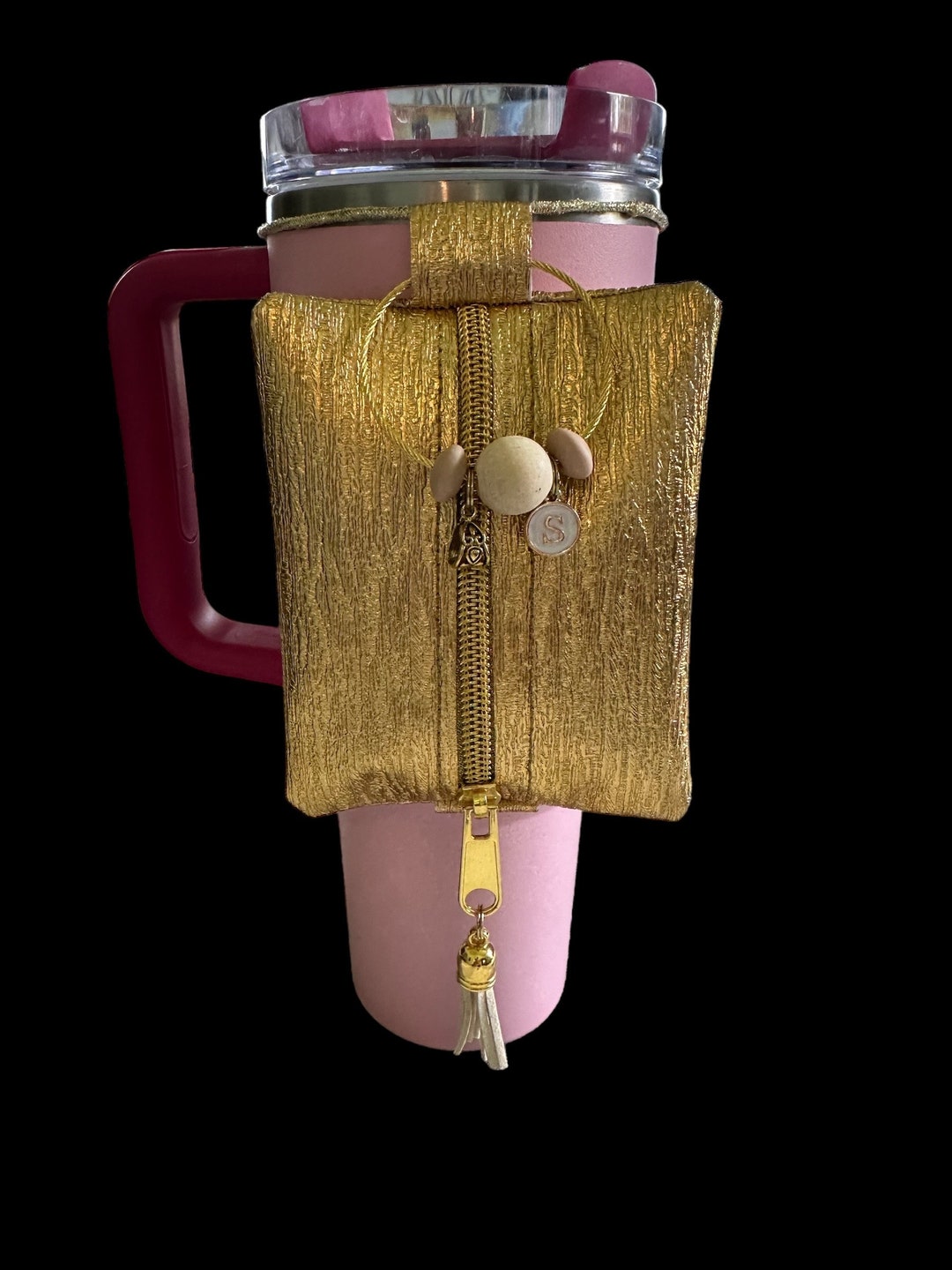 Stanley Cup Accessory| Wallet for Stanley Cup| Zipper Purse| Gold ...