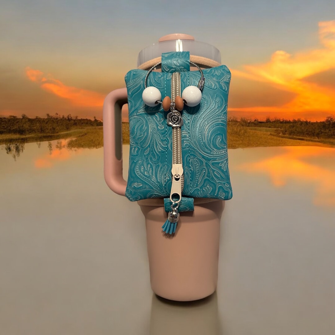 Stanley Cup Accessory| Wallet for Stanley Cup| Zipper Purse| Turquoise ...