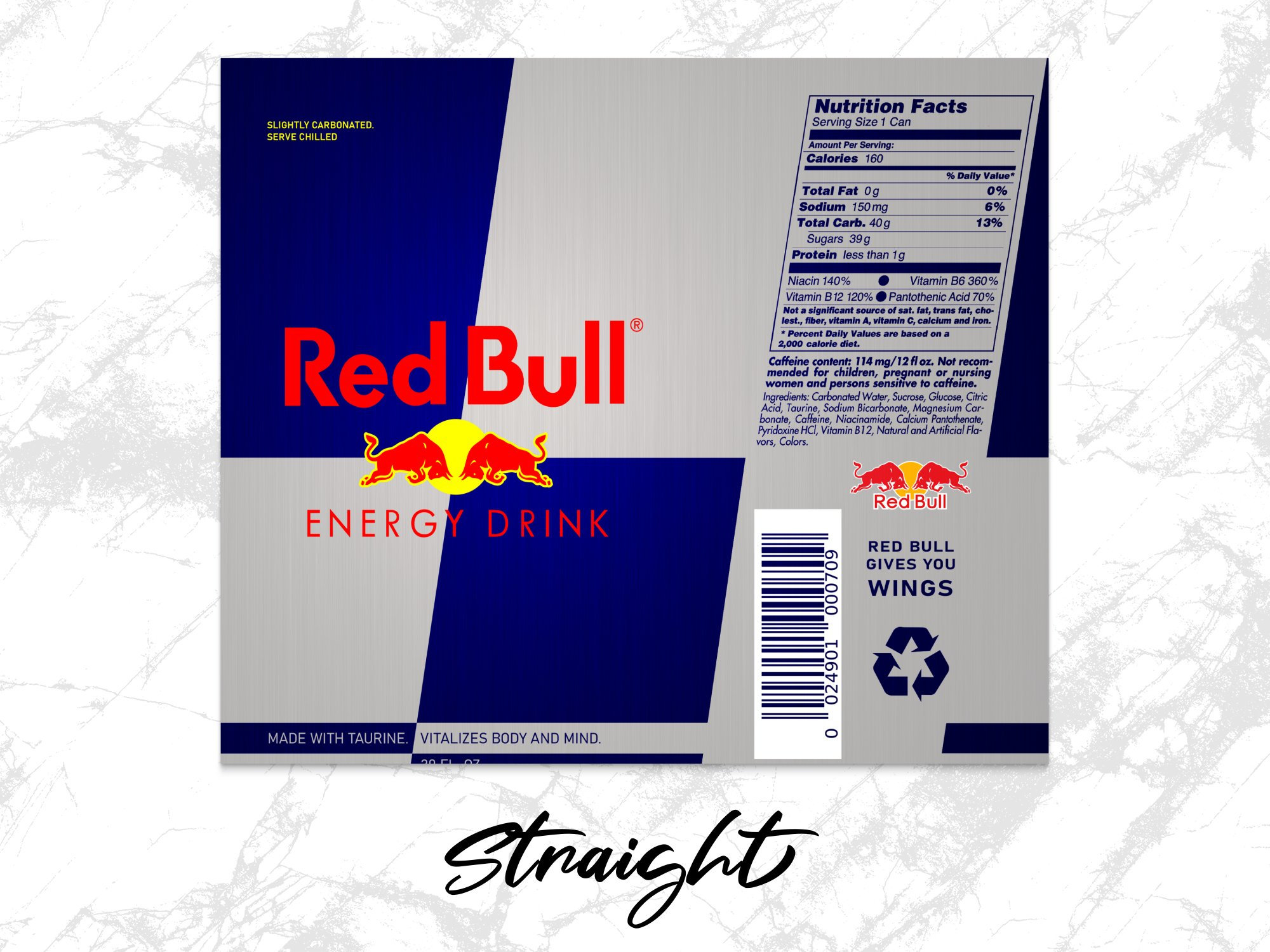 Red Bull Tumbler Wrap, Digital Download, Vibrant Energy Drink Design ...