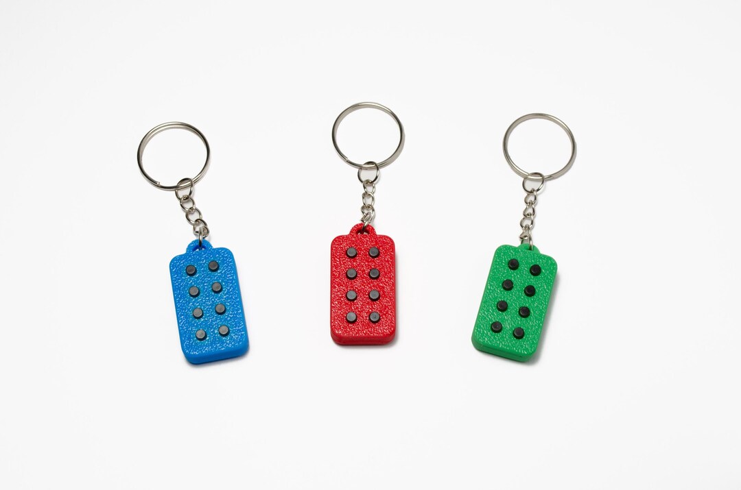 2x4 Fidget Brick Keychain Fidget Toy Customizable Colors - Etsy