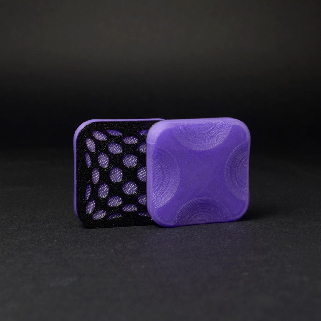 Pivot Pad - 2 Click Square Fidget Slider 3D Printed Glow in the Dark ...