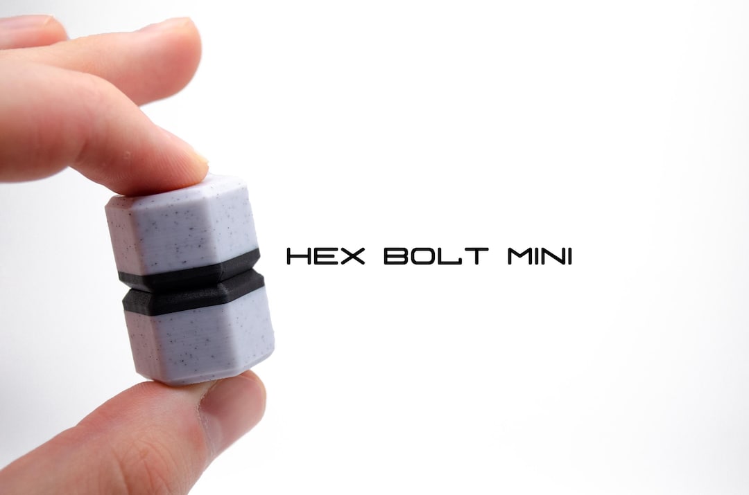 Hex Bolt Mini 3D Printed Fidget Toy Customizable Colors - Etsy