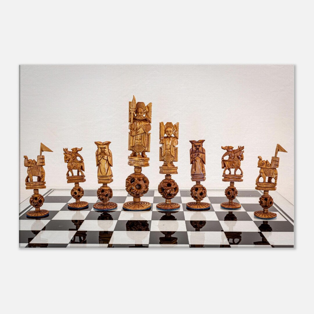 Chinese Puzzle Ball Chess Set Canvas (4610) - Etsy