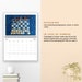 Personalised Chess Wall Calendar A4 Horizontal Italian Week Starts ...