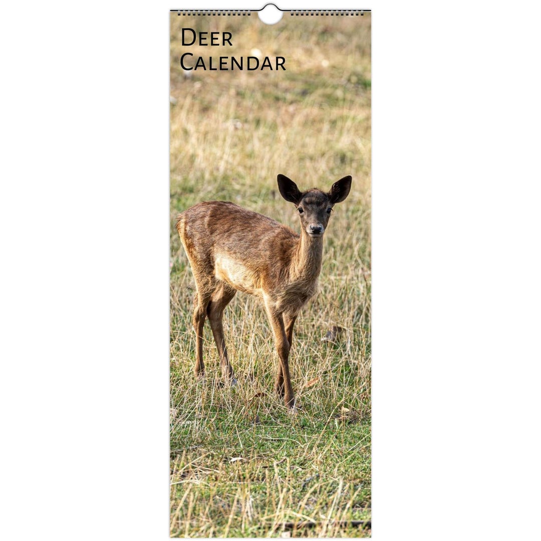 2026 Deer Wall Calendar | Slim Vertical | Week Starts Monday | 2233 ...
