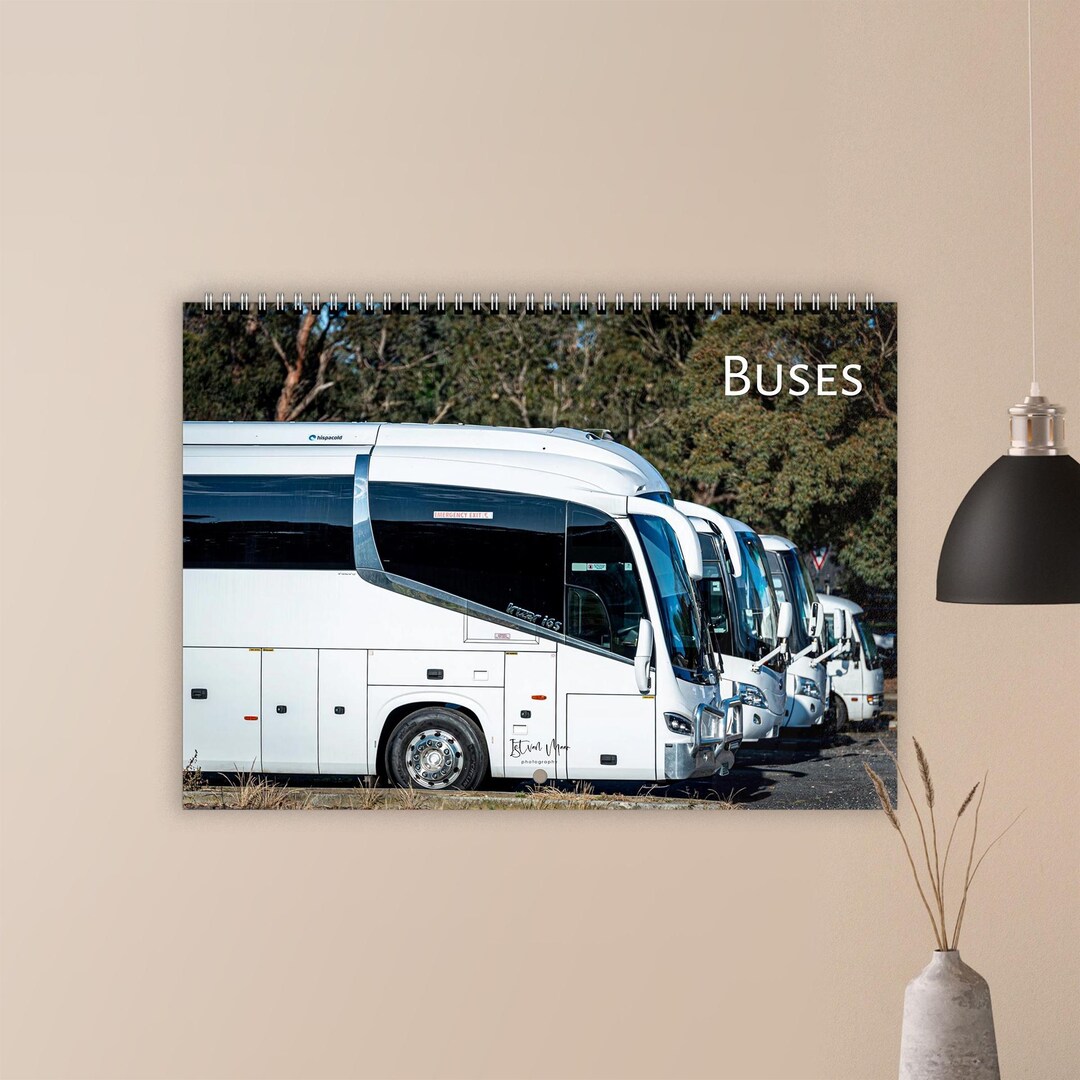 2026 Bus Wall Calendar | Sunday | Letter Horizontal | 7001 | English ...