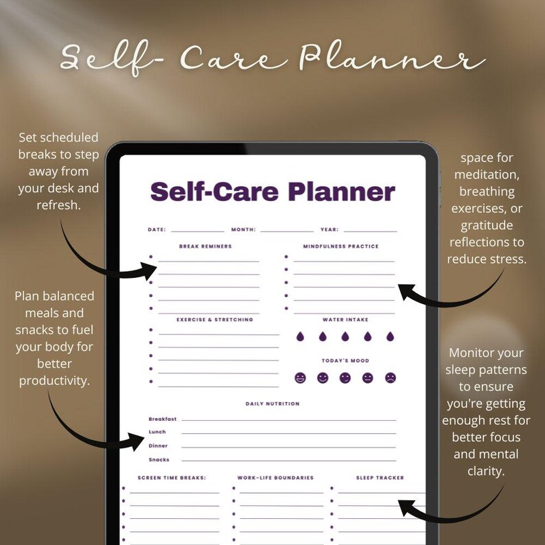 Work From Home Planner, Simple Planner Gift for Colleague Working ...