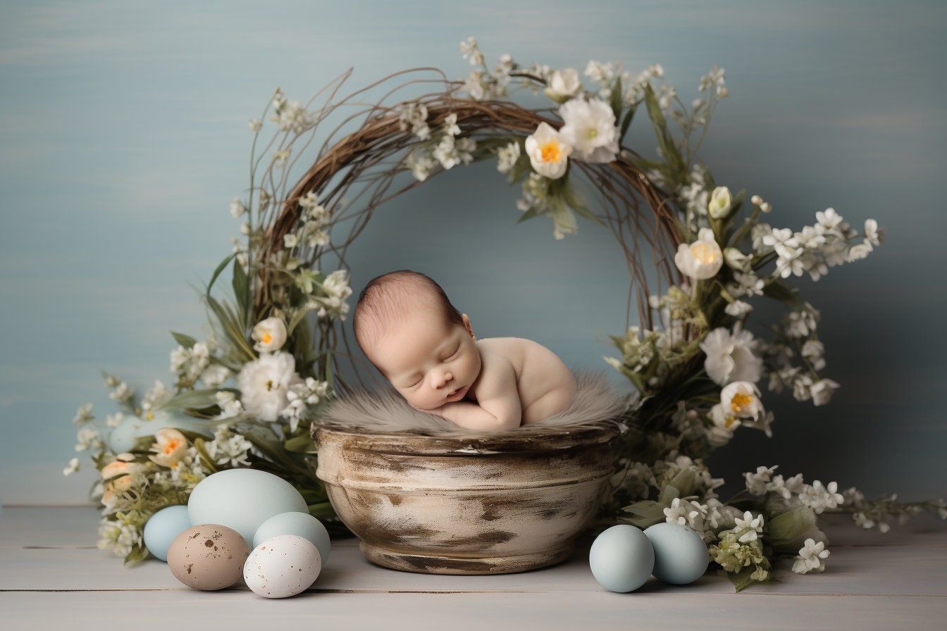 Easter Newborn Digital Backdrop, Baby Backdrop, Neugeborenen Kulisse, Bunny Backdrop, Easter ...