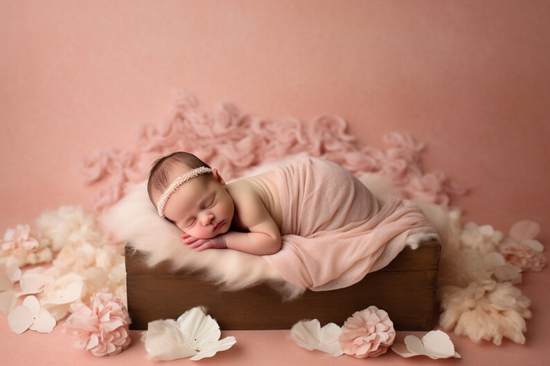 Flower Newborn Digital Background, Newborn Composite Digital Backdrop ...