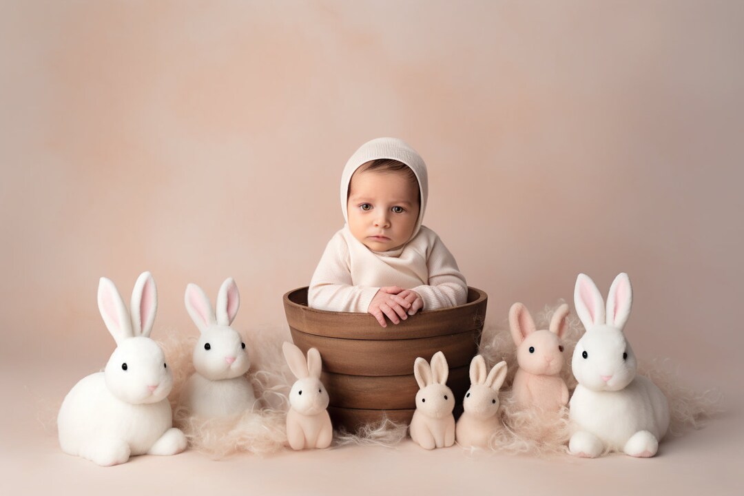Easter Newborn Digital Backdrop, Digital Easter Props, Easter Photography, Child Props ...