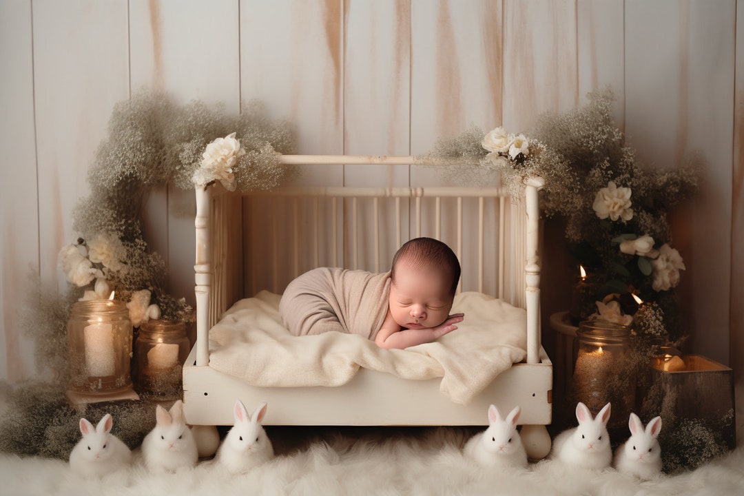 Easter Newborn Digital Backdrop, Png Background, Easter Backdrop, Egg ...