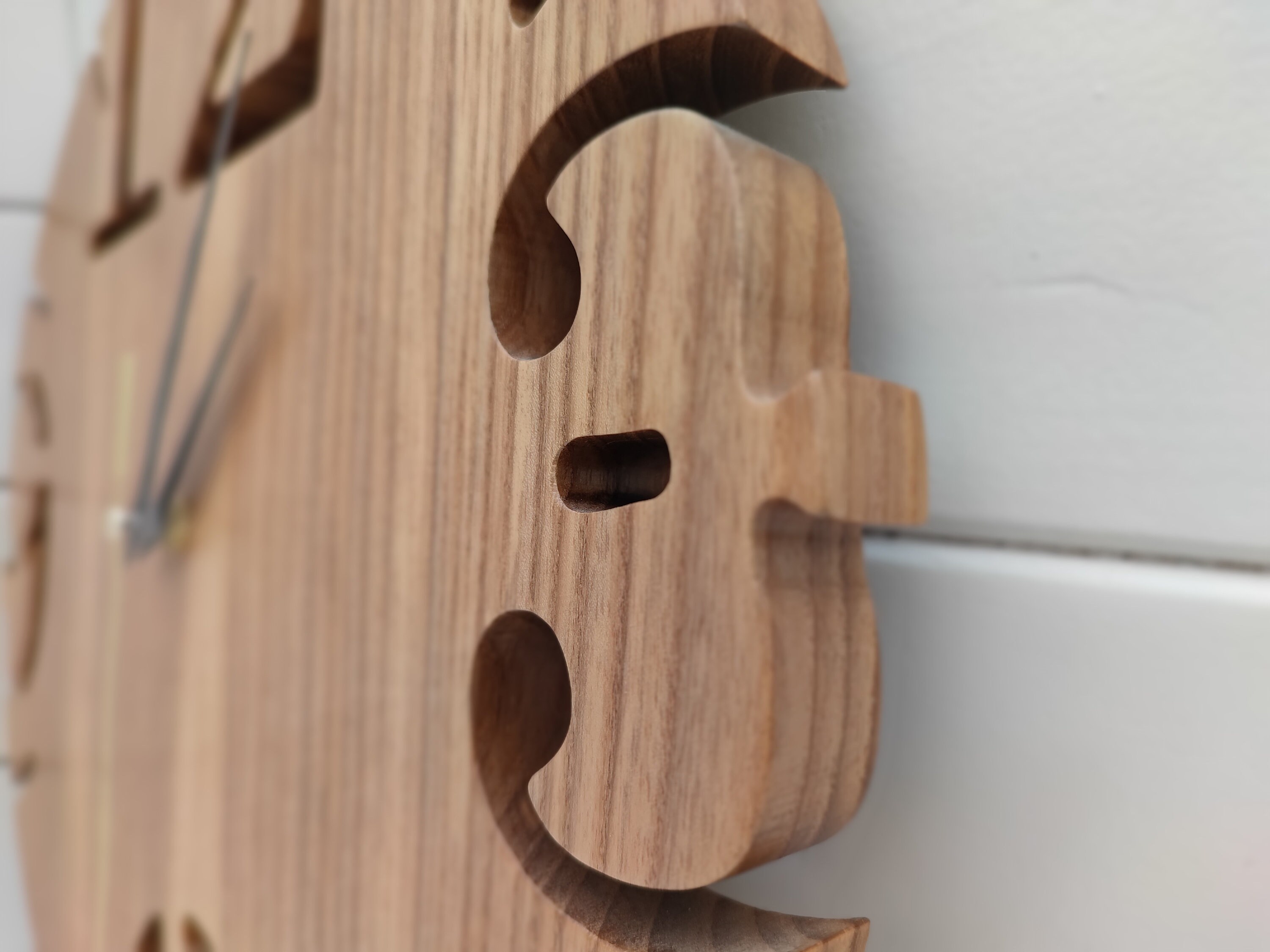 Handmade Wooden Wall Clock Made of Oak Wood, Wood Clocks, Room Decor ...