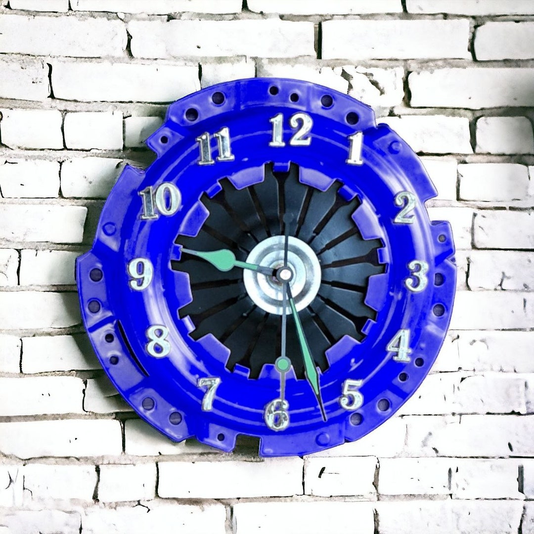 Metal Wall Clock, Automotive Wall Art, Gifts for Car Lovers, Car Shop ...